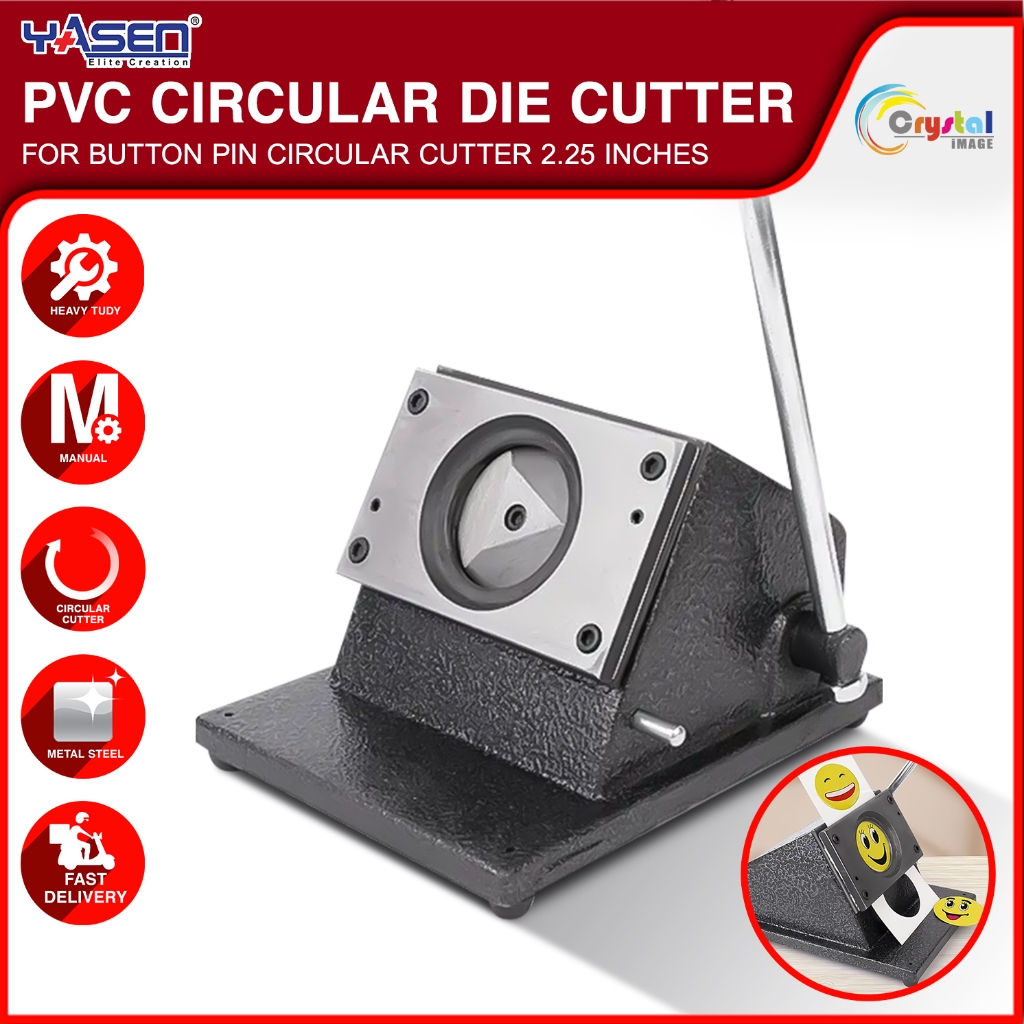 Yasen Circular Die Cutter (ID and Round Button Pin Cutter) | Shopee ...