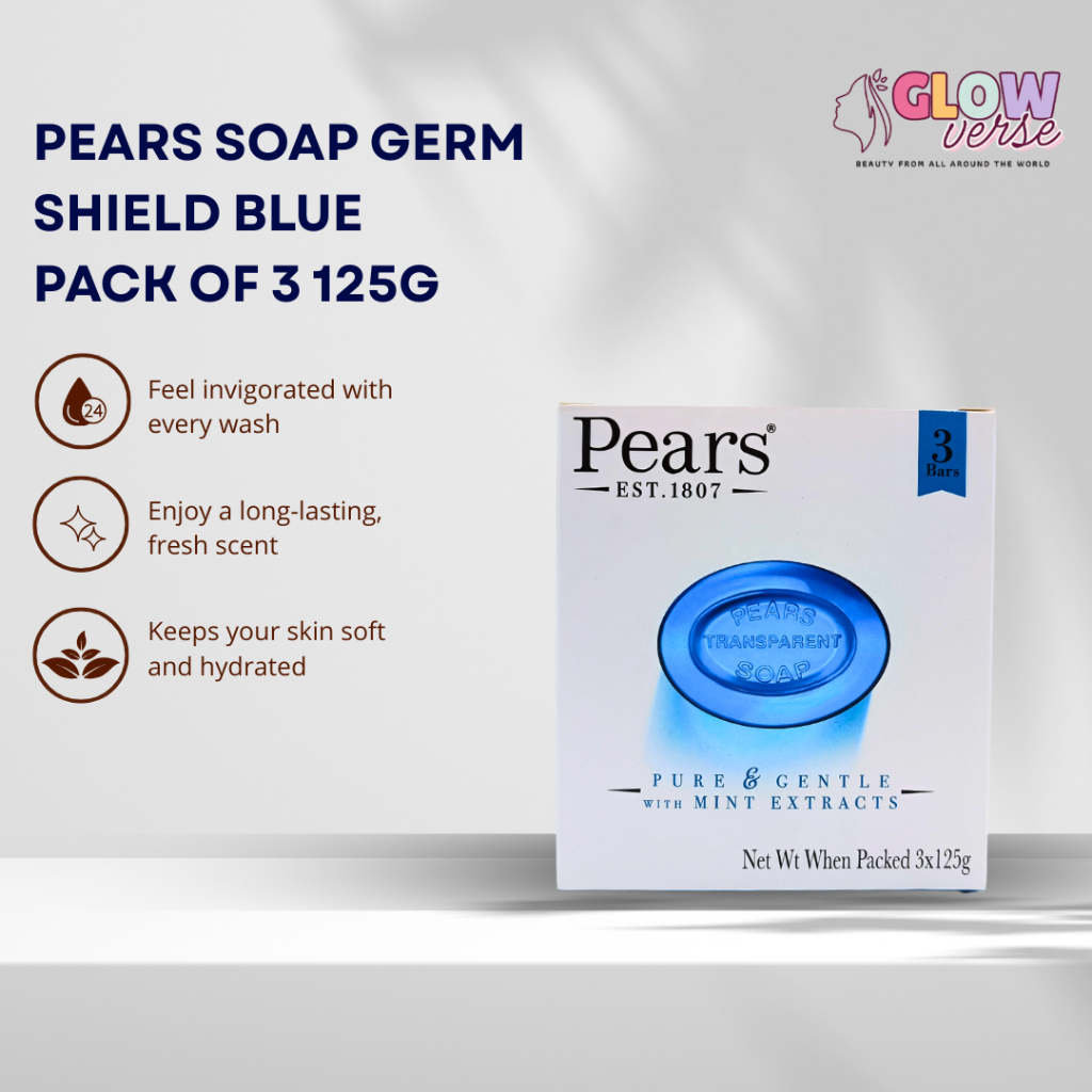 Pears Soap Blue 125GM (Pack of 3) | Shopee Philippines