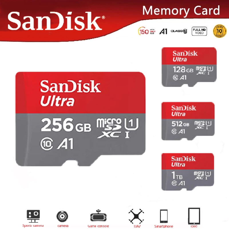 Memory Card 1TB 512GB 256GB 128GB Micro SD Card Memory Card CCTV ...