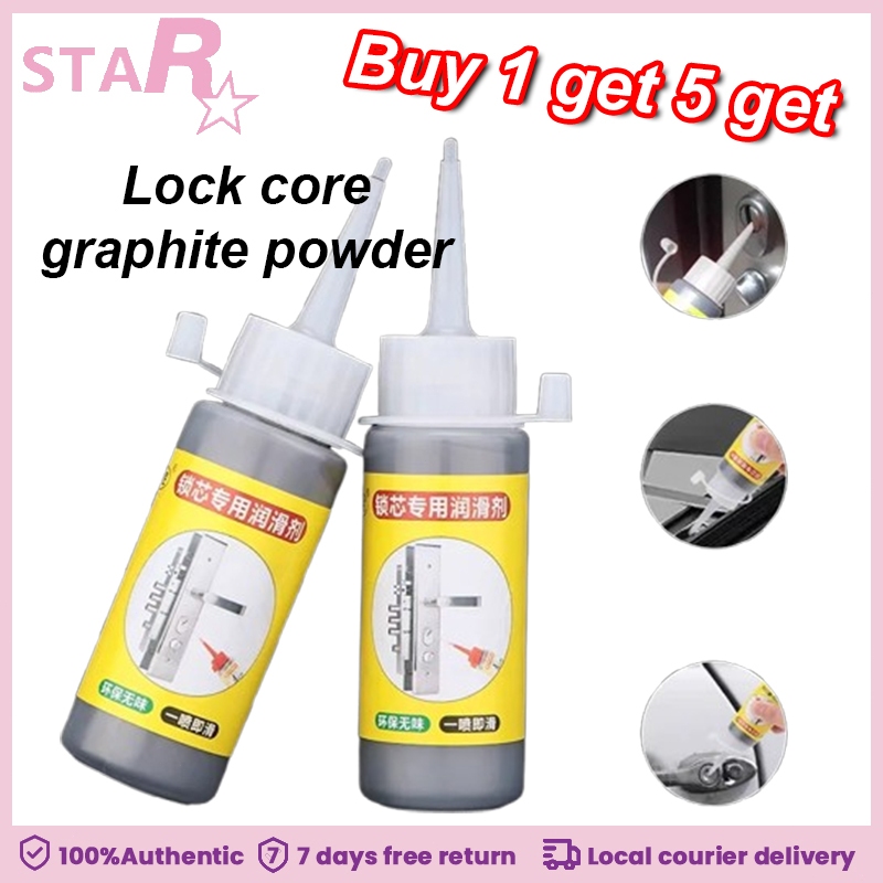 【Buy 1 get 5】Graphite Powder Lubricant Lock Core Keyhole Lubricant For ...