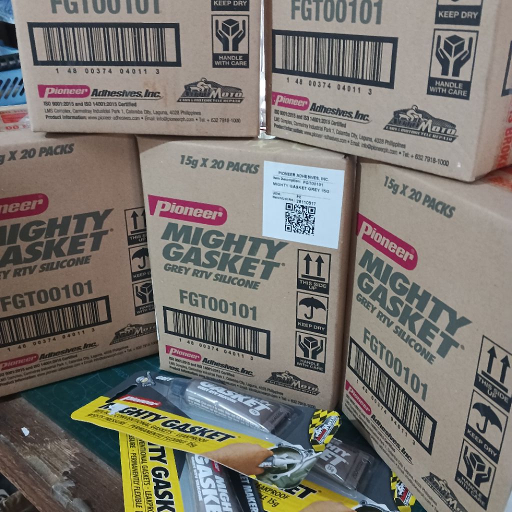 Pioneer Mighty Gasket Hi-Temp RTV Silicon Grey 15g - Per Box(20packs ...