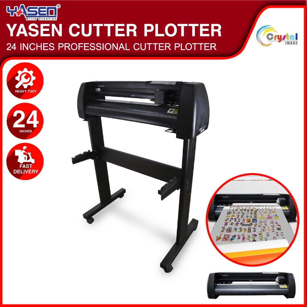 Yasen Cutter Plotter Machine 24" Professional Vinyl Sticker Cutting ...
