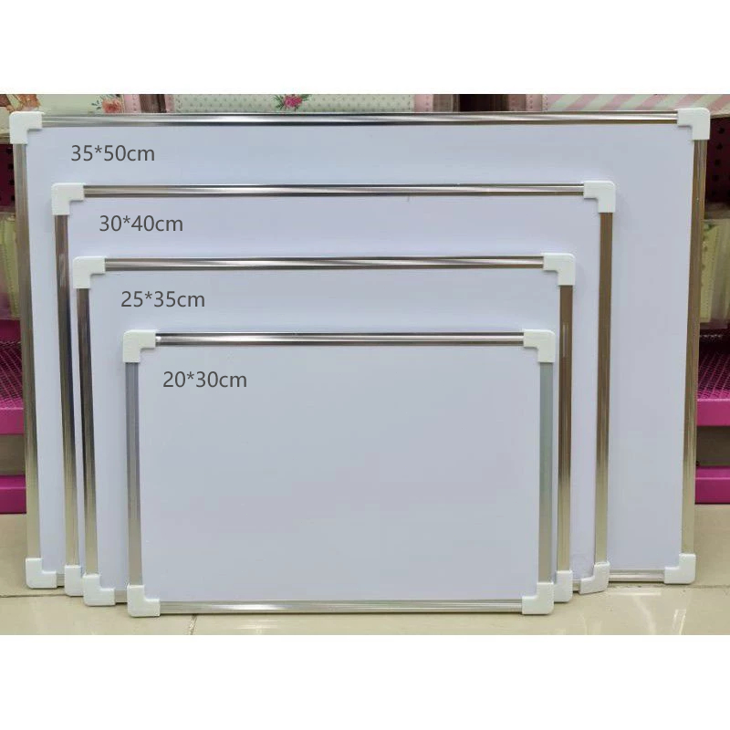 Wall Mounted Whiteboard Stationary 2 Sided Magnetic Aluminum White ...