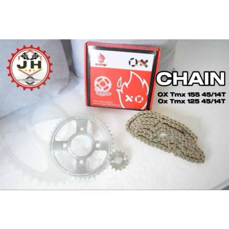OX Race Boy Rear Sprocket & Chain Set for TMX125/TMX155 | 428 Chain ...