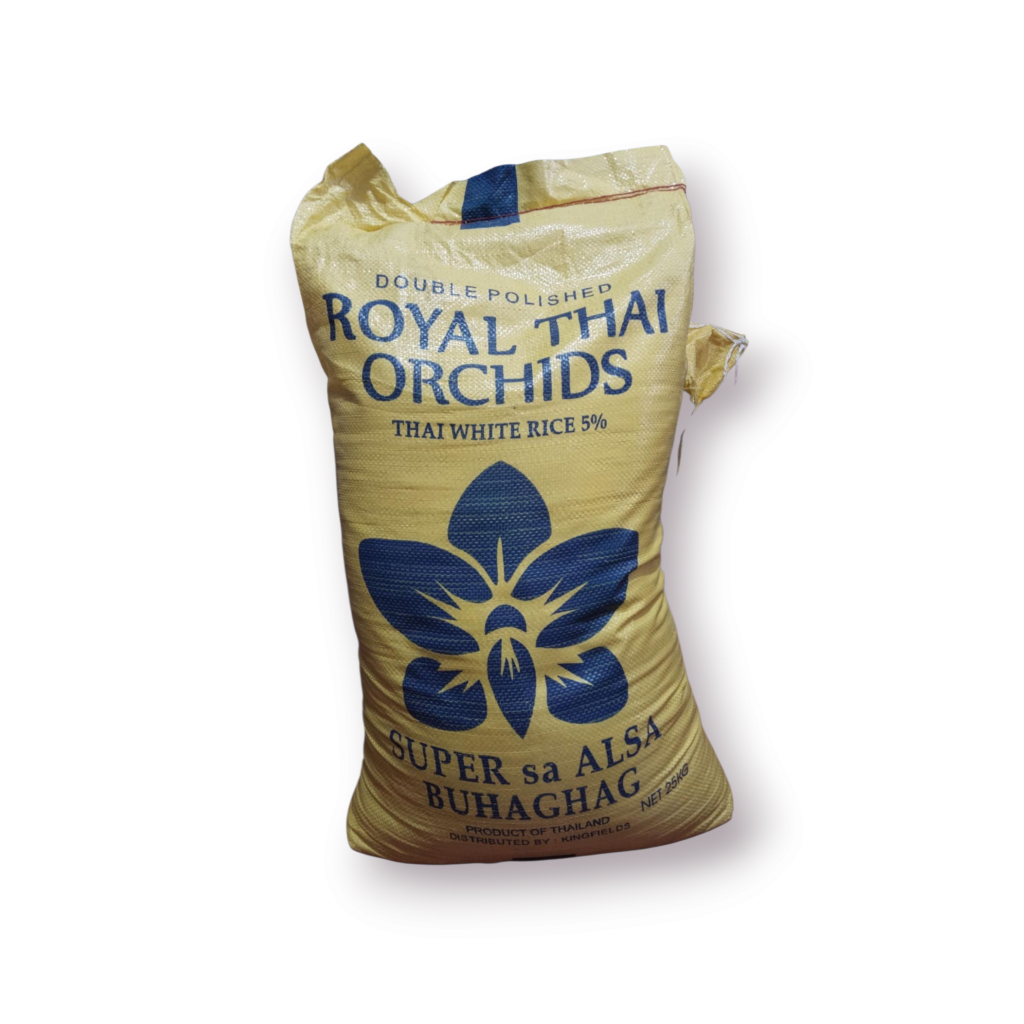 10kg Royal Thai Orchids Rice, Maalsa, Buhaghag, Long Grain 95% ...