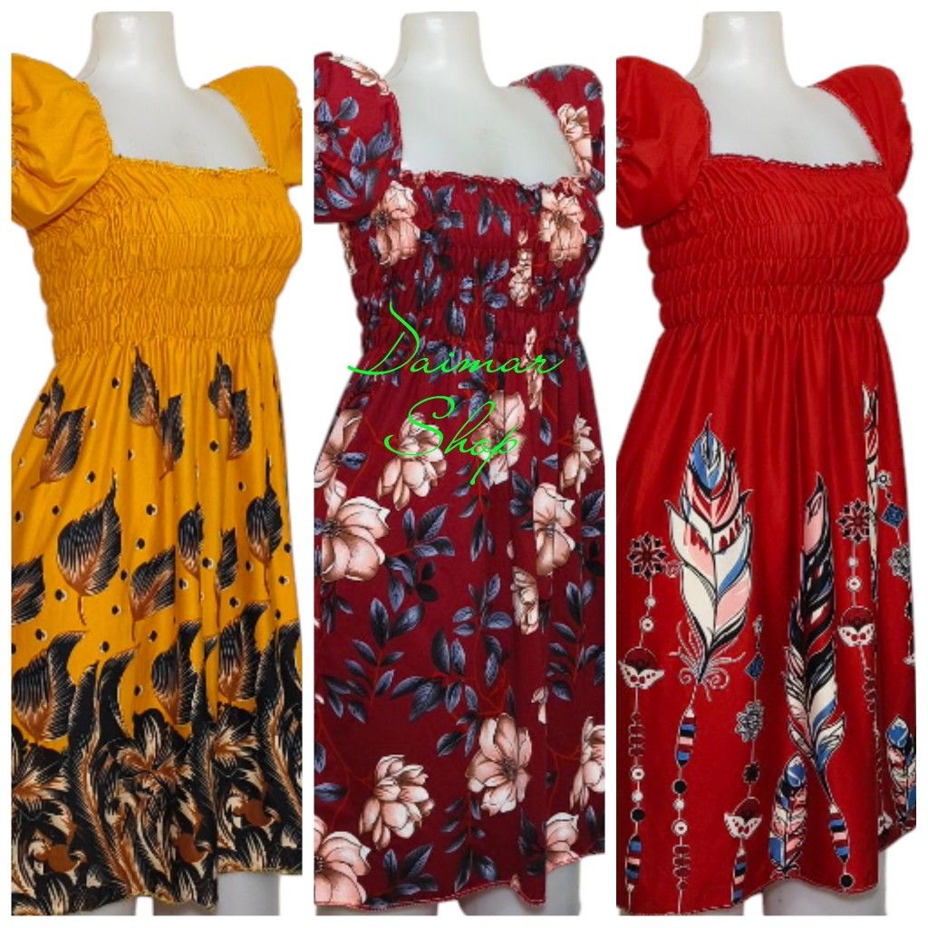 Daster | Mini Puff Dress | Off Shoulder | Medium to Large | Free Size ...