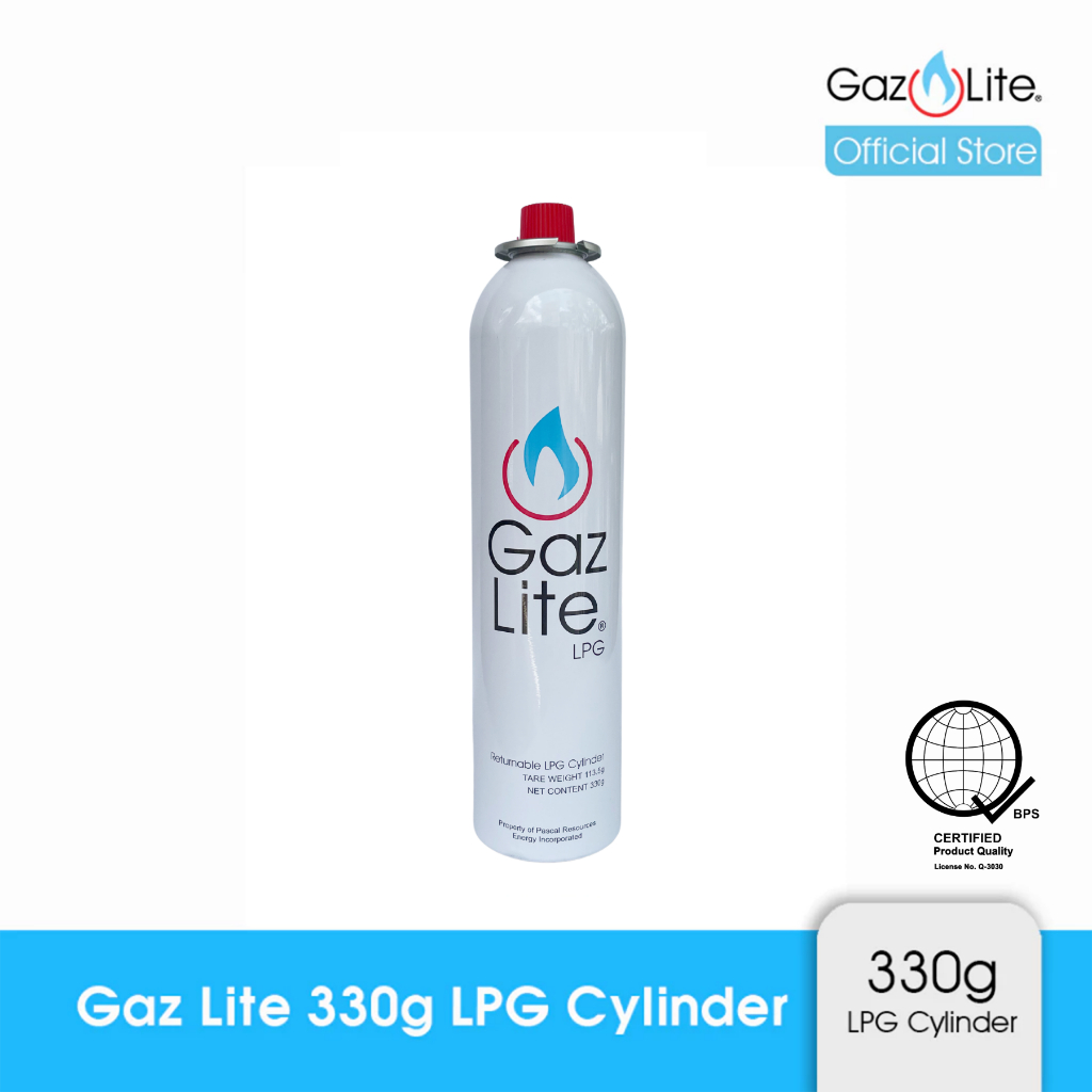 Gaz Lite Liquefied Petroleum Gas (LPG) 330g Cylinder | Shopee Philippines