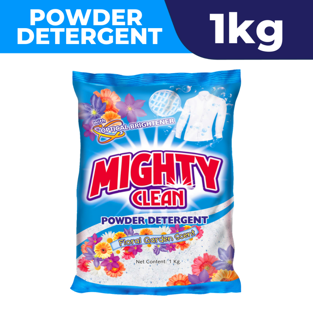 Mighty Clean Detergent Powder Original with Optical Brightener - Powder ...