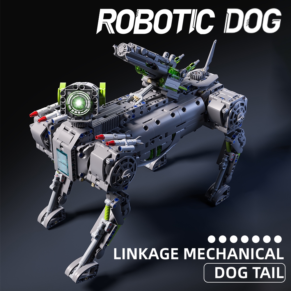 TOYLINX Ready Stock Programmable Robot Dog Building Blocks STEM ...
