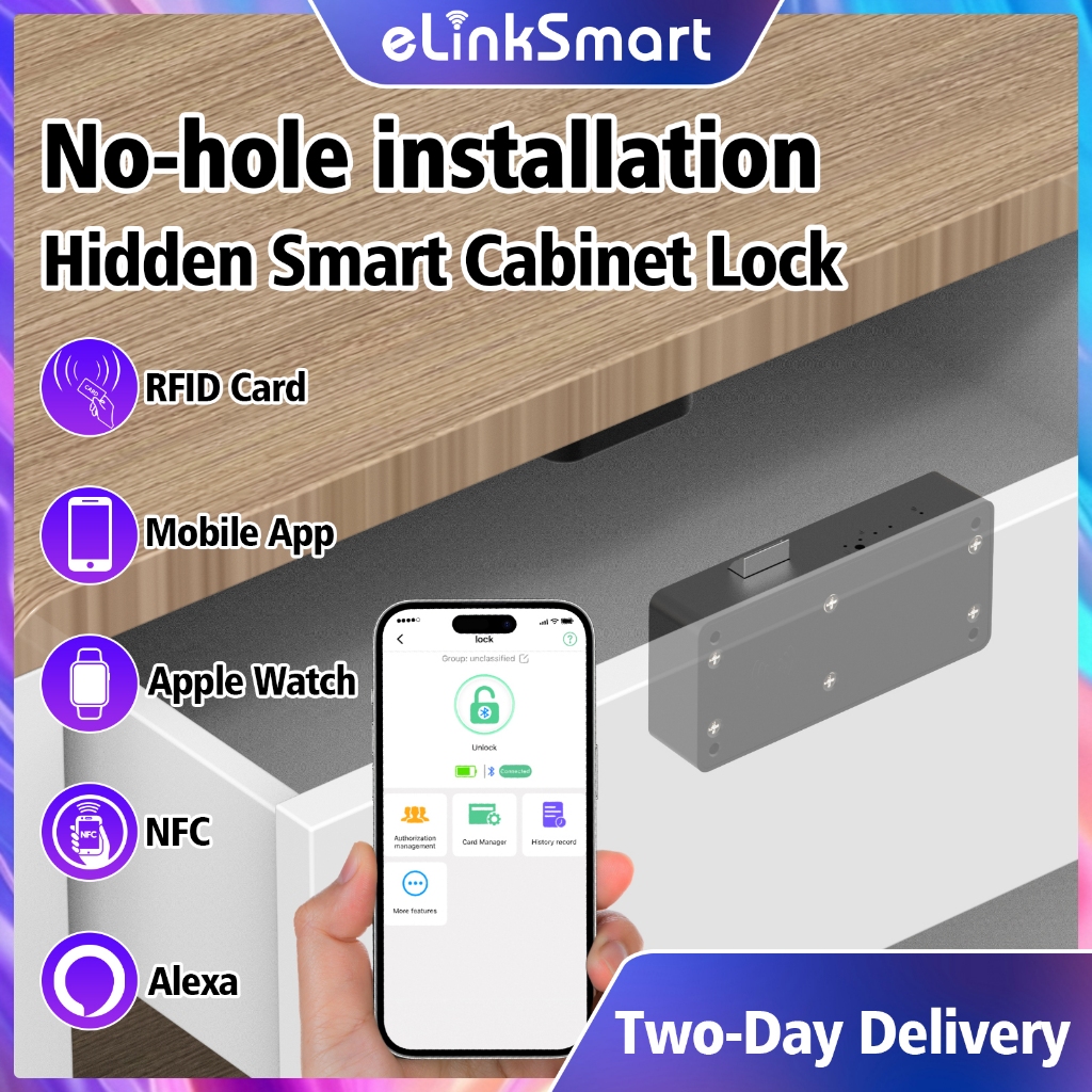Child Safety Cabinet Smart Locks Invisible Sensor RFID IC Card Shoe ...