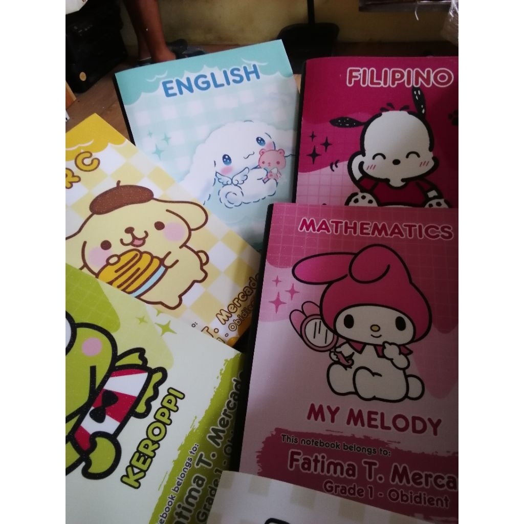 My Melody Notebook Kinder to Grade 4 Laminated Cover | Shopee Philippines