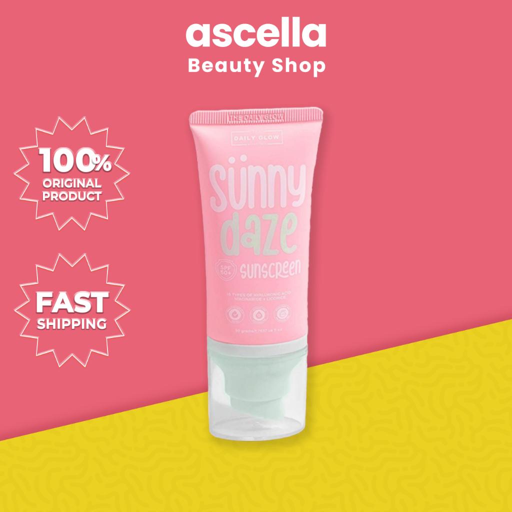 THE DAILY GLOW Sunny Daze Sunscreen SPF 50+ Niacinamide Licorice SPF ...