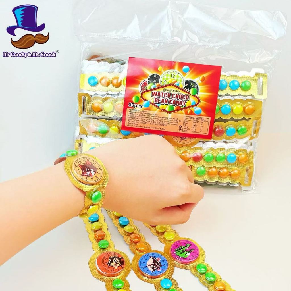 【Ms Snack】30PCS Watch Choco Bean Candy/ Chocolate Bean /Toy Candy ...