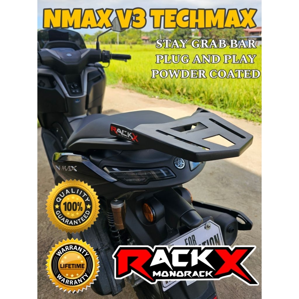 RACK X MONORACK FOR YAMAHA NMAX V3 155 TURBO TECHMAX (STAY GRAB BAR ...