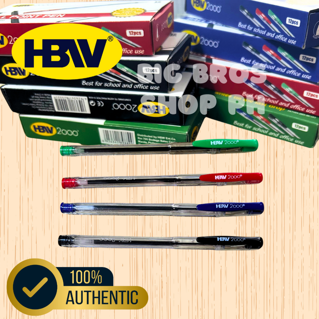 Original HBW 2000 Authentic Ballpen Pen Office School Supplies for ...
