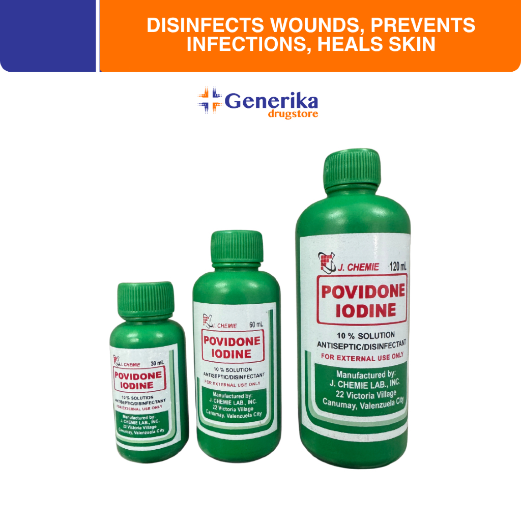 J. Chemie Povidone Iodine Solution | Shopee Philippines