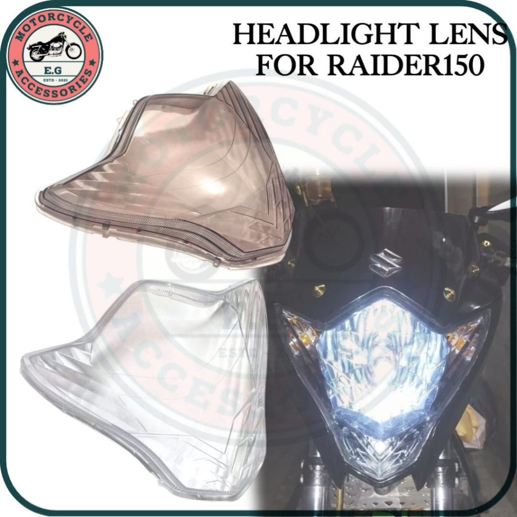E.G HEADLIGHT LENS FOR RAIDER 150 REBORN MOTORCYCLE | Shopee Philippines
