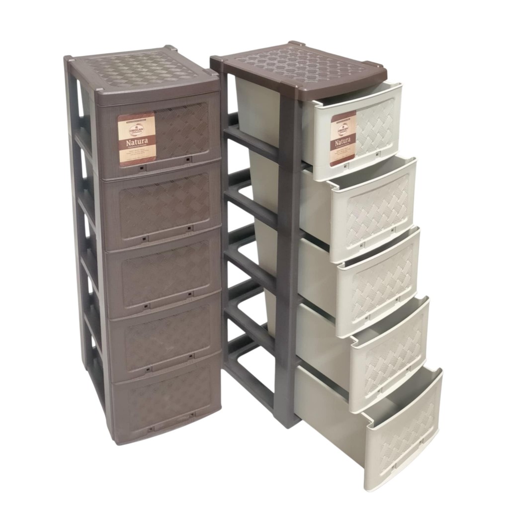 DRAWER OROCAN SLIM DRAWER #6821-5-LAYERS (RANDOM COLOR) | Shopee ...