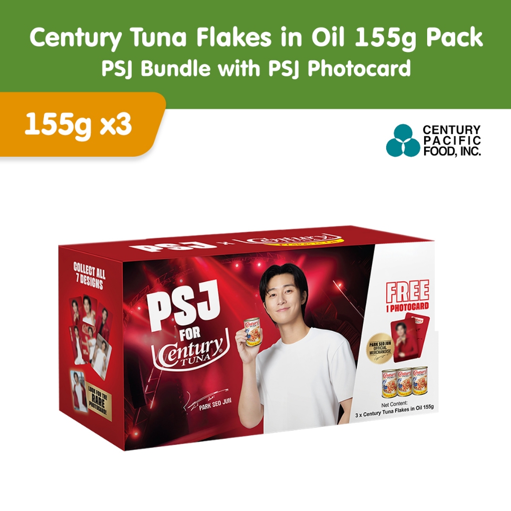 Century Tuna Flakes in Oil 155g Pack of 3 - PSJ Bundle (w/ PSJ Photocard) | Shopee Philippines