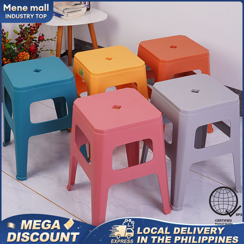 Stackable Monoblock Stool Uratex Chair Round Plastic Bangkito Dining ...