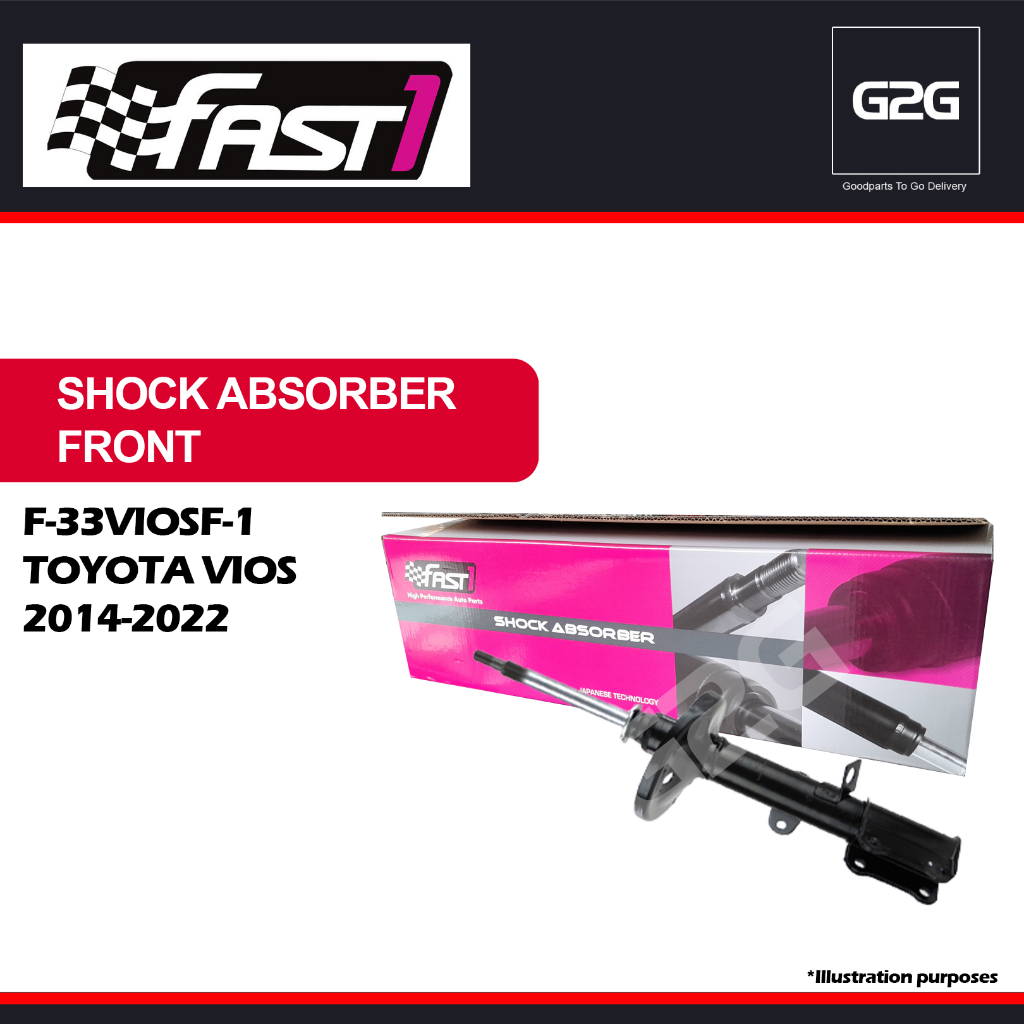 Shock Absorber Front Fast1 F-33VIOSF-1 Toyota Vios 2014-2022 | Shopee ...