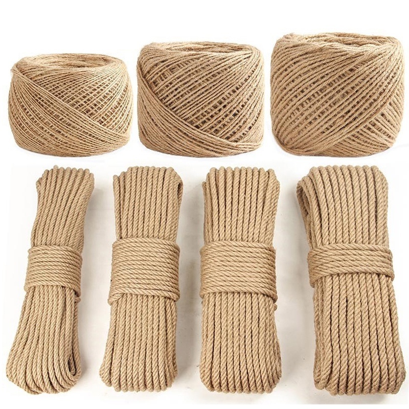 100meters/328feet,diameter 4mm-10mm jute rope wrapped with sisal rope ...
