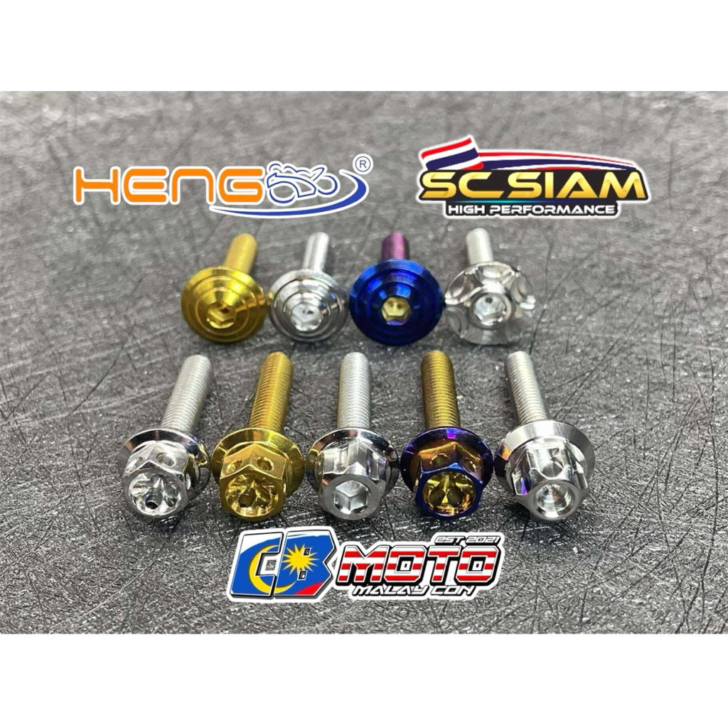 HENG CNC VISOR / WINDSHIELD BOLTS FOR NMAX V1, V2, V2.1 & V3 AEROX V1 ...