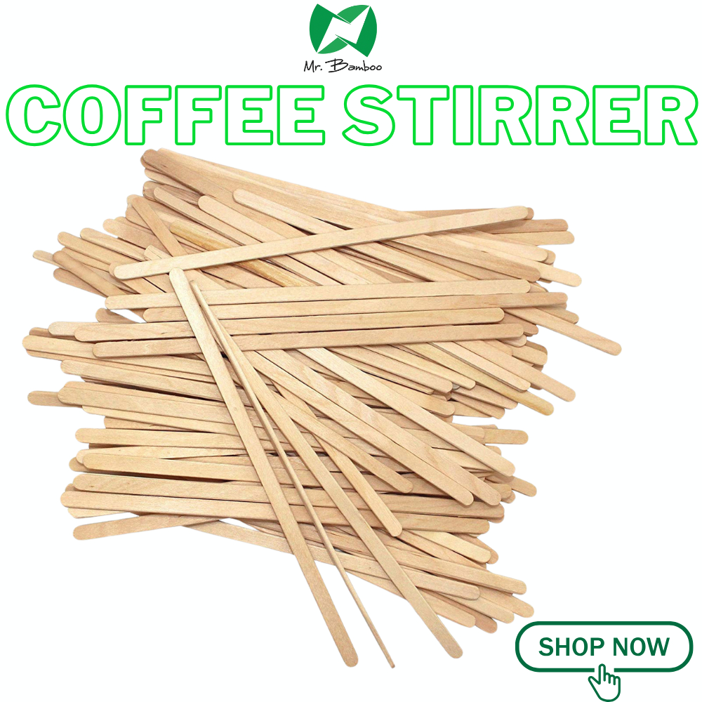 Bamboo Coffee Stirrers | Eco-Friendly Drink Mixing Sticks | For Milk ...