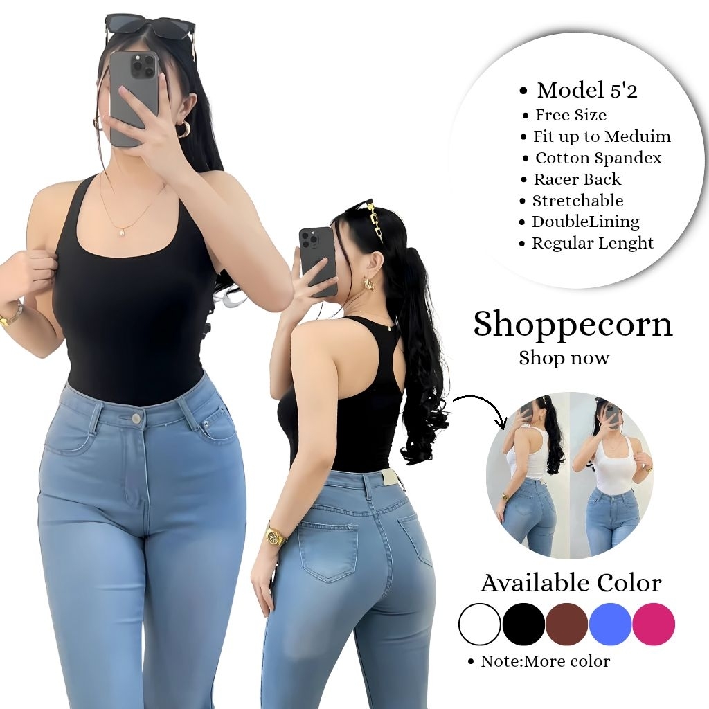 Shoppecorn | Mira Boxer Sando Top | Double Lining Front & Back | Fit ...