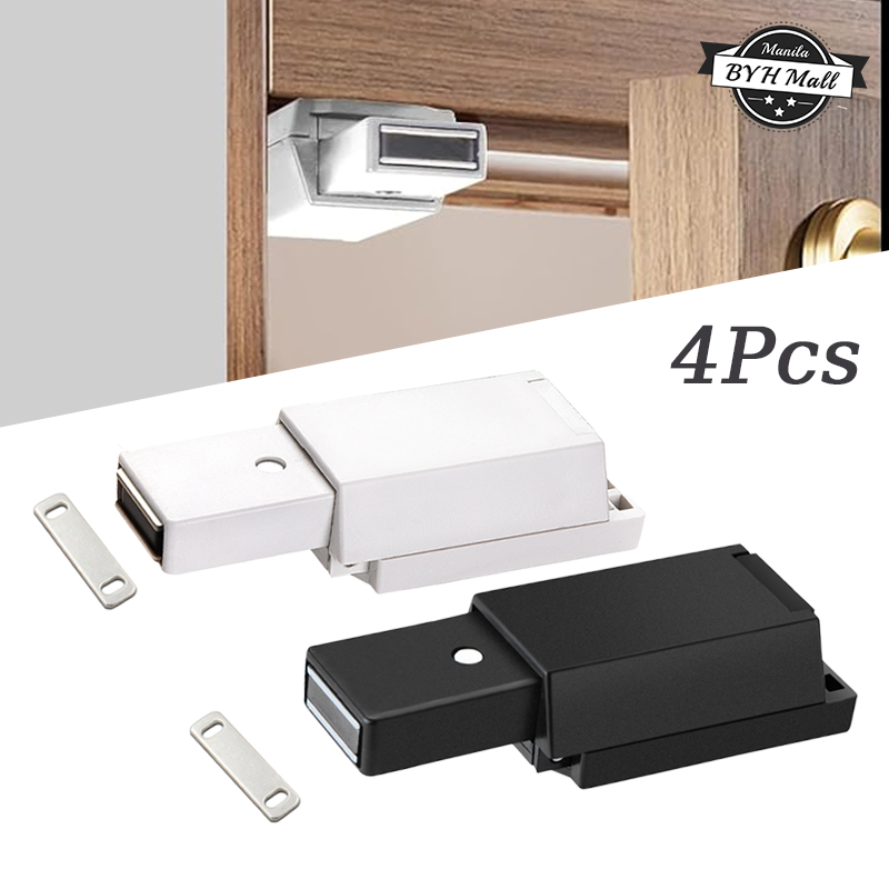 4pcs Magnetic Door Catches Magnet Cabinet Catch Push To Open For Hidden ...