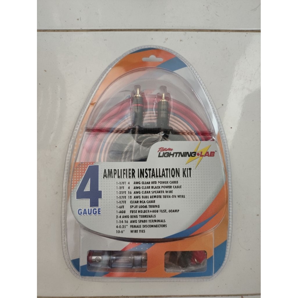 Team Lightning Lab Gauge 4 Amp Wiring Kit | Shopee Philippines