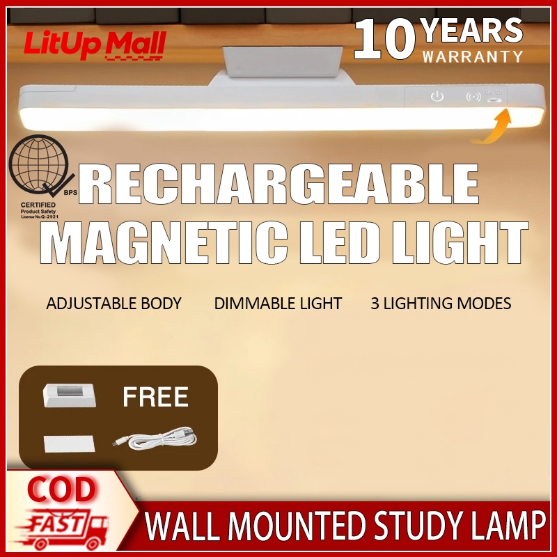 LitUp Wall Mounted Study Lamp 2000mAh Rechargeable College Student ...
