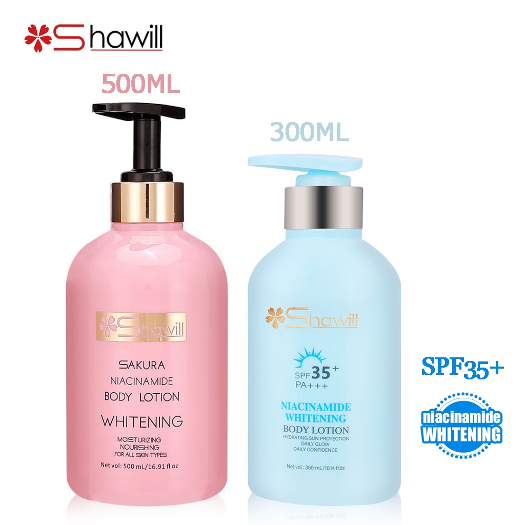 Shawill Niacinamide Body Lotion Sakura SPF15+ Whitening Lotion ...