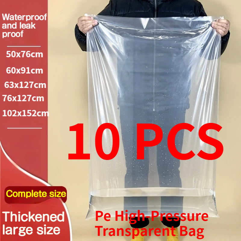 Large Flat Plastic Bag For Moving, Transparent Storage Bag, Moisture ...