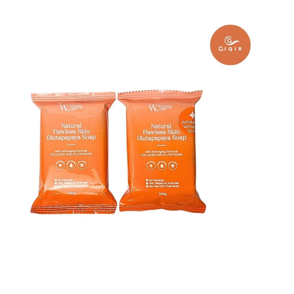 WC Natural Flawless skin Dual Soap Anti Aging & Whitening Whipped Scrub ...