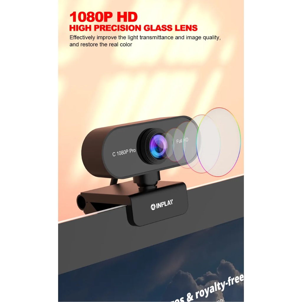 Inplay C1080P-Pro Web Camera USB 2.0 Port Hi-speed Web Camera For ...