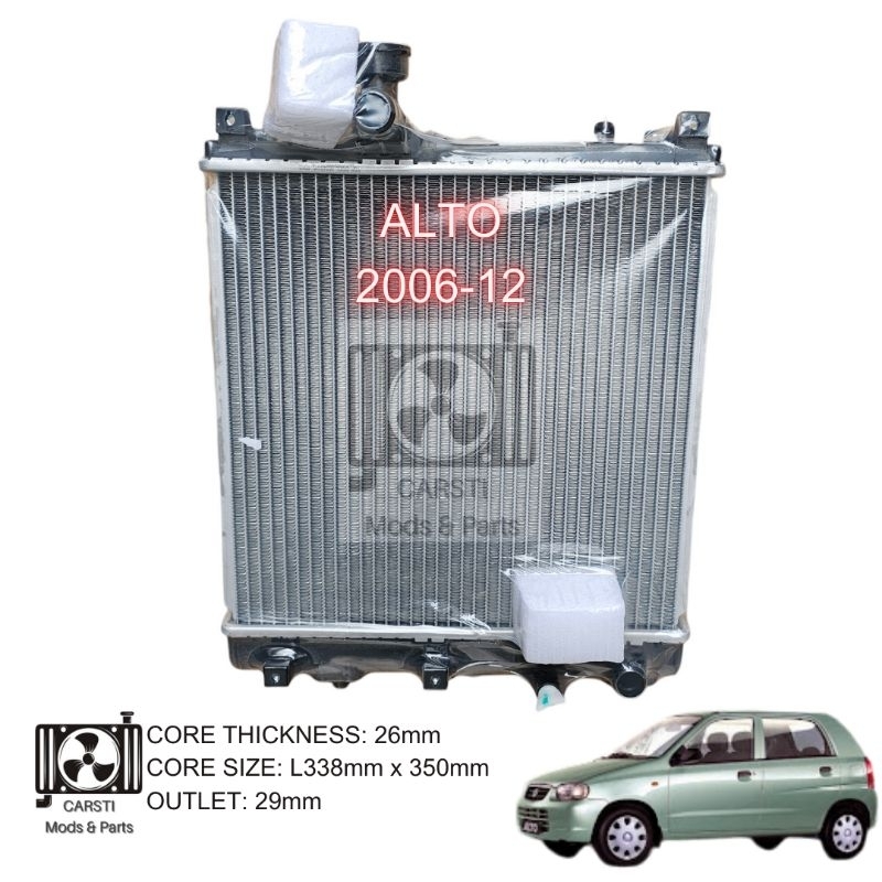 Radiator Alto 0.8 Suzuki Manual 26mm 2006-12 | Shopee Philippines