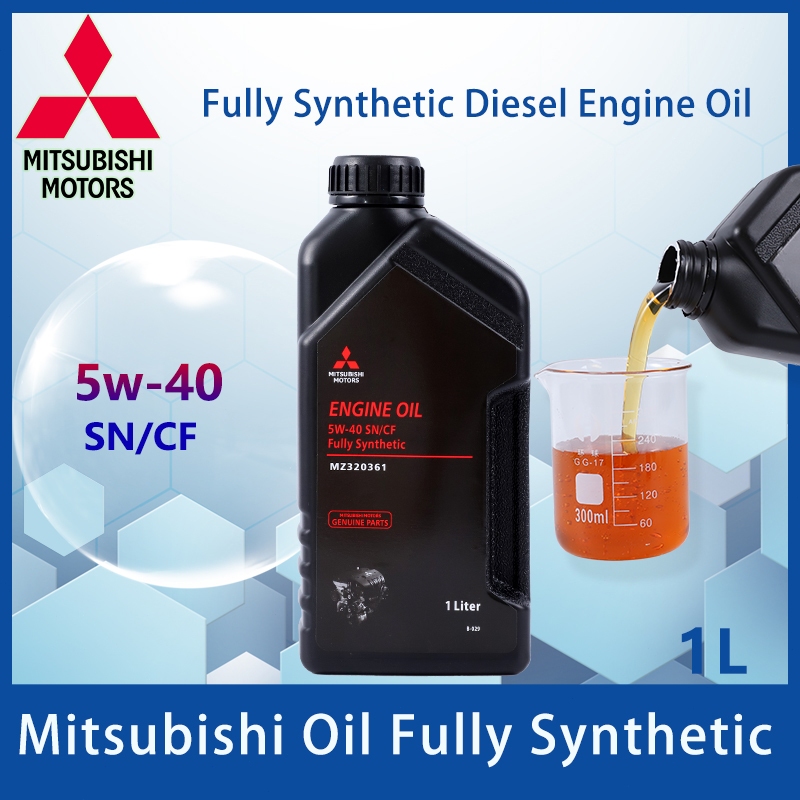 Mitsubishi Engine Oil 5W-40 SN/CF 1L Fully synthetic diesel and ...