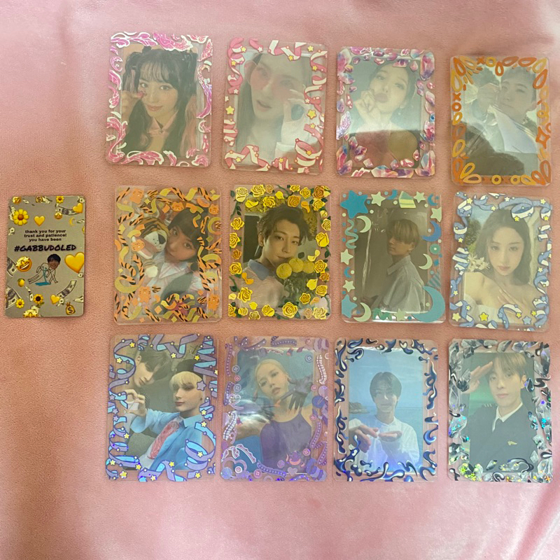 Decorated Toploaders for Photocards [Clear Cahol Kpop PC Photo Card ...
