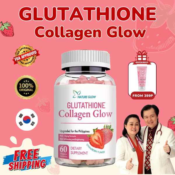 Nature Glow Glutathione Collagen Glow Gummies 100% Original Anti-Aging ...