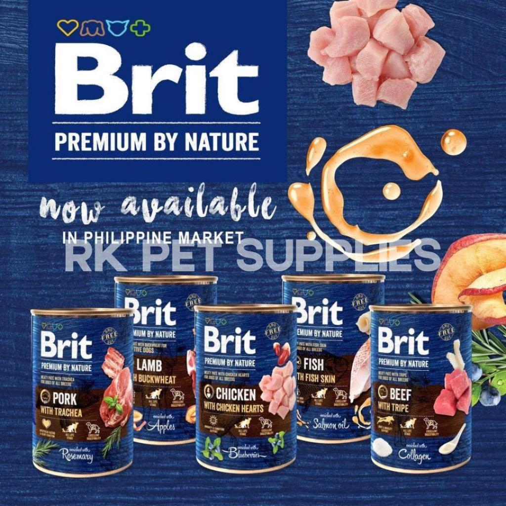 800g Brit Premium by Nature Wet Dog Food Can Dog Essentials All Stages ...