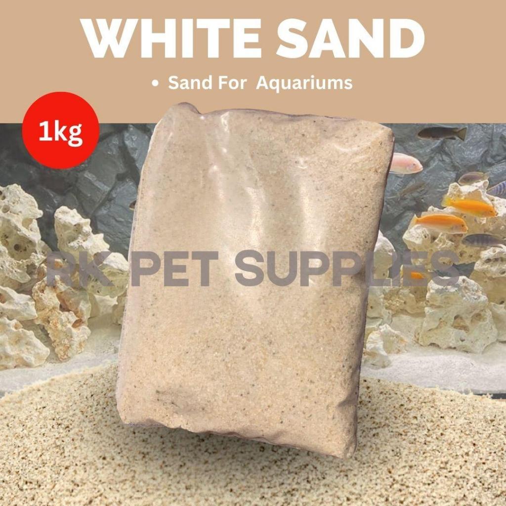 1kg Outdoor Garden Aquarium White Sand for Aquascaping Fish Accessories ...
