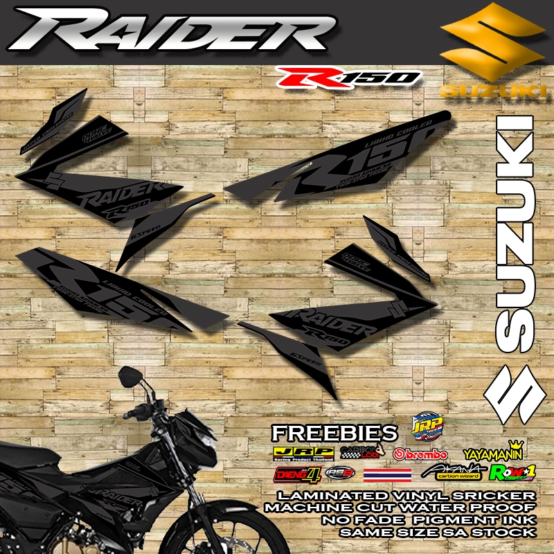 SUZUKI RAIDER FI 150 STCOK DECALS STICKER WITH FREEBIES | Shopee ...