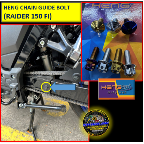 HENG Original Chain Guide Bolts for SUZUKI RAIDER 150 FI (1pc) | Shopee ...