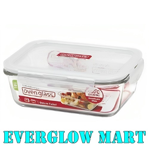 (LLG445) LOCK & LOCK GRAY SILICONE 1.6L GLASS TUPPERWARE EVERGLOW MART ...
