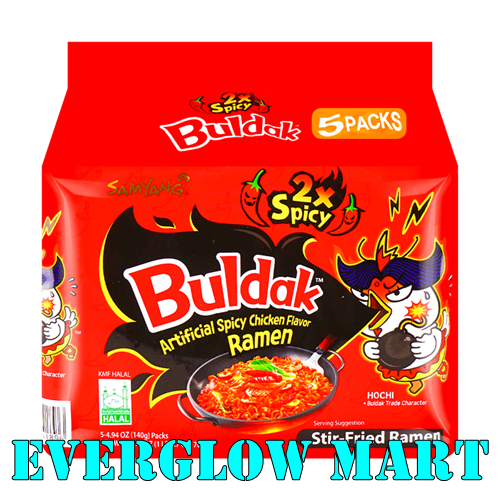 SAMYANG BULDAK X2 NUCLEAR SPICY 1PACK(5PCS) EVERGLOW MART | Shopee ...