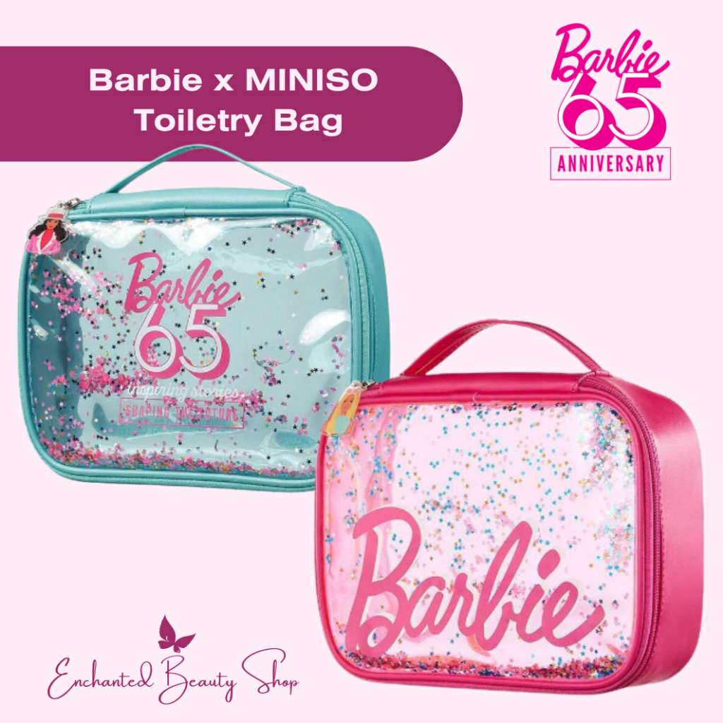 Barbie x MINISO 65th Anniversary Collection Shooting Star Toiletry Bag ...