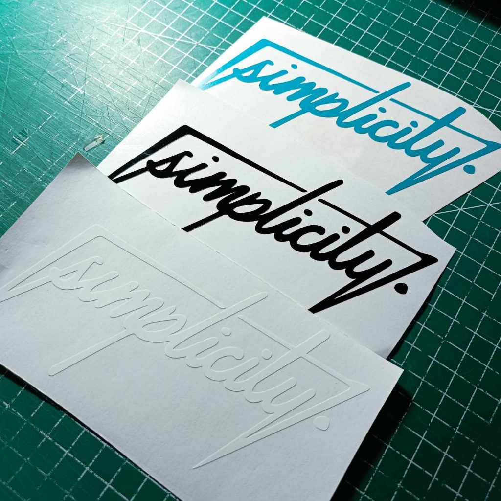 SIMPLICITY Decals Sticker for Motorcycle / Cars | Shopee Philippines