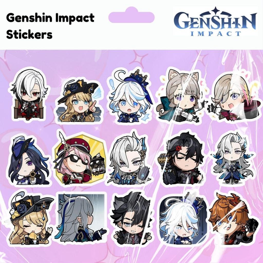 Genshin Impact Emote Stickers - Mondstadt Inazuma Sumeru Fontaine ...