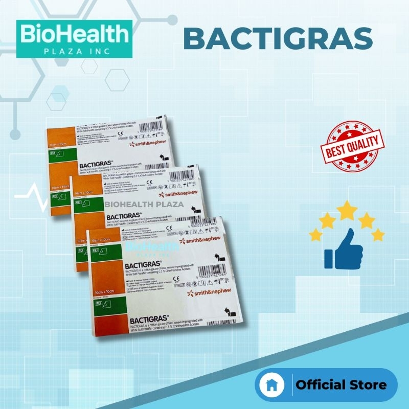 Bactigras Dressing 10cm×10cm ( Sold per piece) | Shopee Philippines